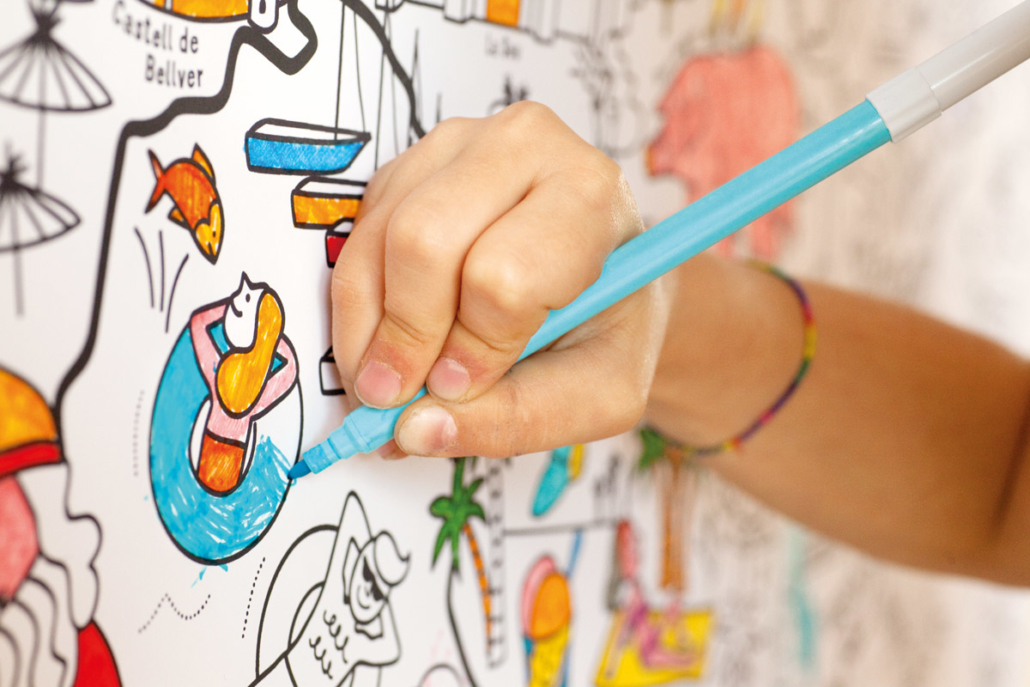 Map of Mallorca for coloring - Triangle Editorial